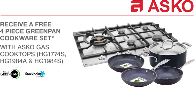 Asko Greenpan Cookware Set Promotion | Appliances Online