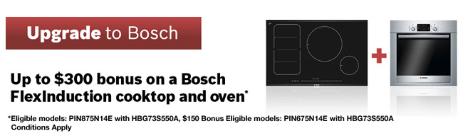 Bosch Oven and Cooktop Cash Back Bonus | Appliances Online