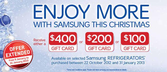 Samsung Refrigerator Christmas