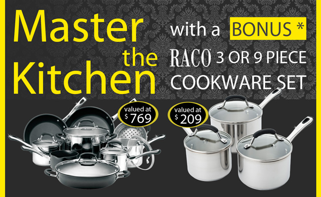 Sharp Bonus Raco Cookware Set