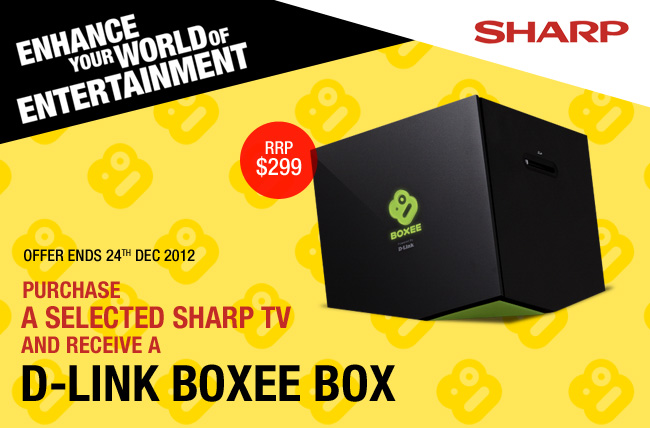 Sharp Boxee Christmas Promotio