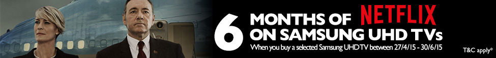 Enjoy bonus 6 months Netflix from Samsung | Appliances Online