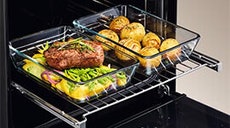 Electrolux 60cm Pyrolytic Dark Stainless Steel Double Oven with ...